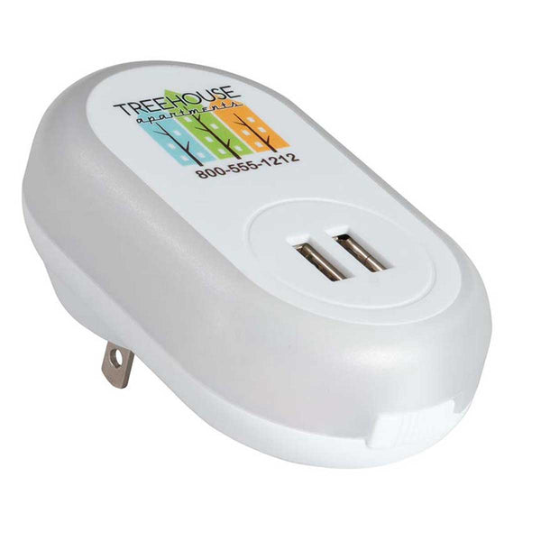 Innovations White Night Light Wall Charger