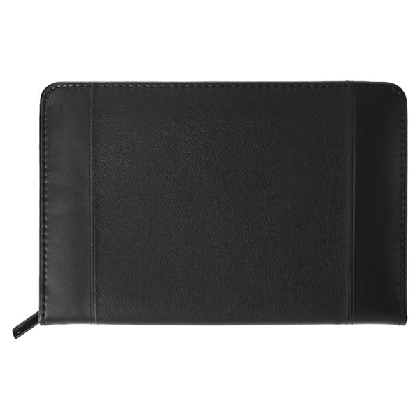 Leed's Black Windsor Impressions Jr. Zippered Padfolio with FSC Mix Pa