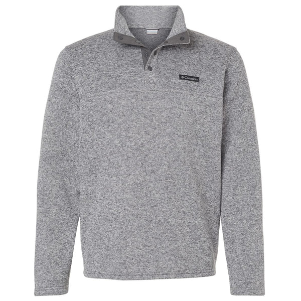 Columbia Men's City Grey Heather Alto Pass Fleece Half Snap Pullover