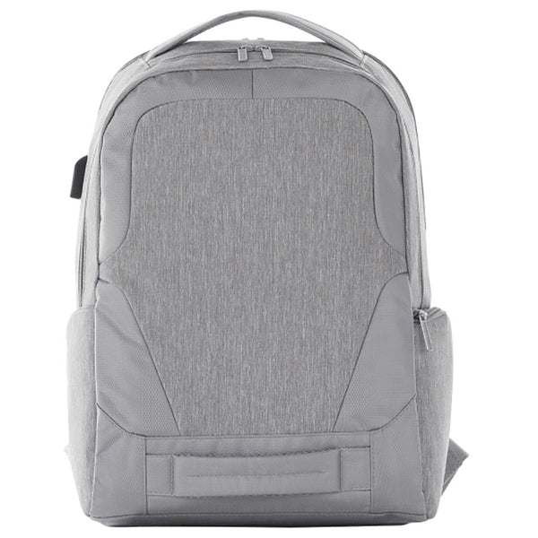 Leed's Grey Overland TSA Friendly 17 Inch Laptop Backpack with USB Por