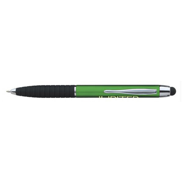 Good Value Green with Black Ink Metallic Cool Grip Stylus Pen