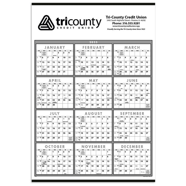 Triumph Calendars Black & White Black & White Span-A-Year Non-Laminate