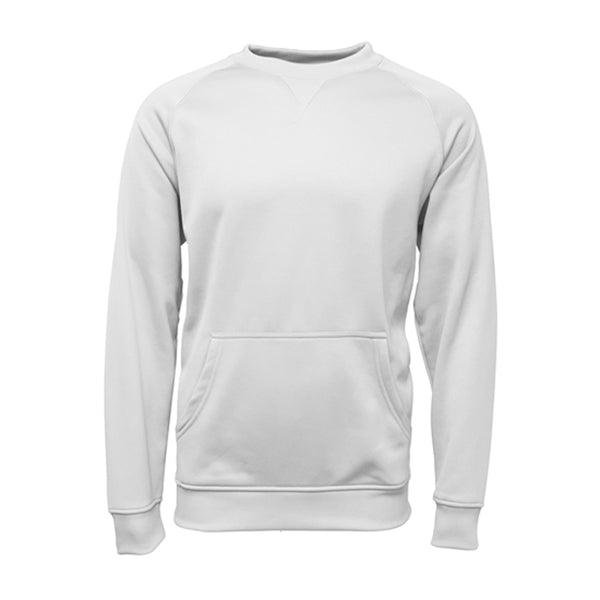 BAW White Crewneck Fleece Sweatshirt