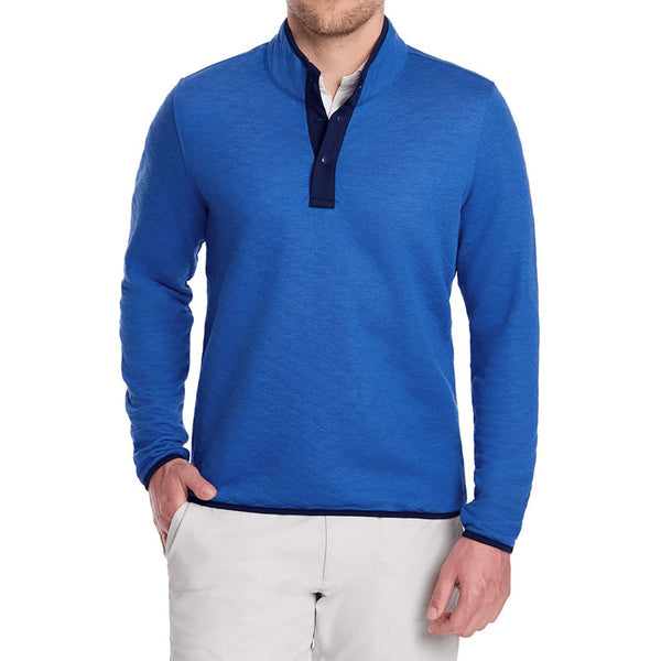 Holderness & Bourne Men's Heathered Marlin Blue & Navy The Sullivan Pu