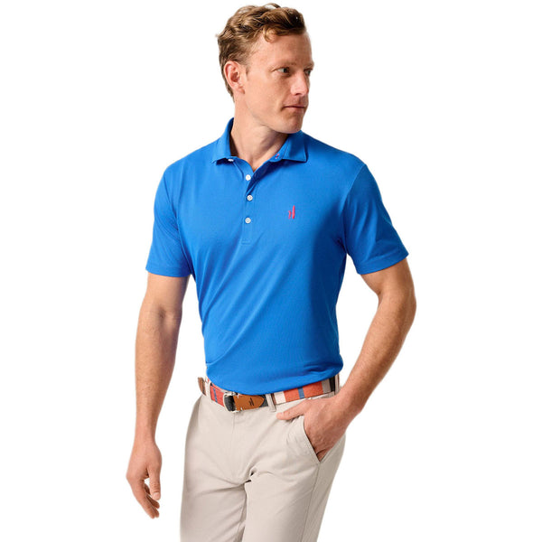 Johnnie-O Men's Palisades Blue Stevie Performance Mesh Polo