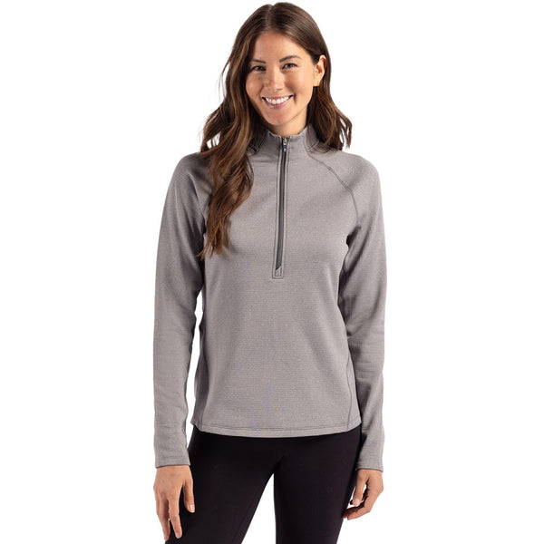 Cutter & Buck Women's Elemental Grey Heather Peshastin Eco Recycled Ha
