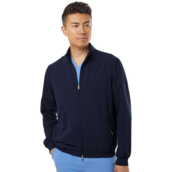 Jaanuu Men's Midnight Navy Wolfe Everyday Full-Zip 6-Pocket Scrub Jack