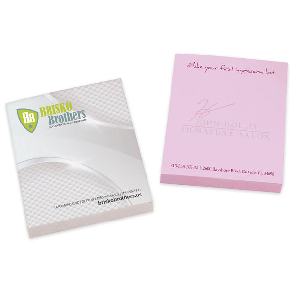 Souvenir White Sticky Note 2-3/4" x 3" pad, 25 sheet