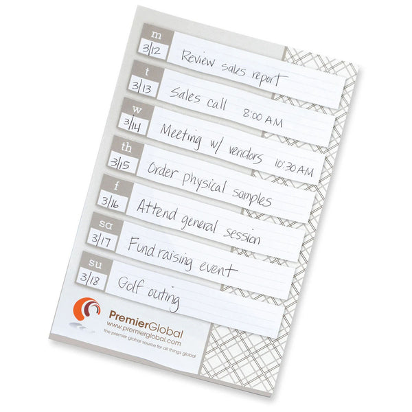 Souvenir White Sticky Note 6" x 9" Large Pad, 25 sheet