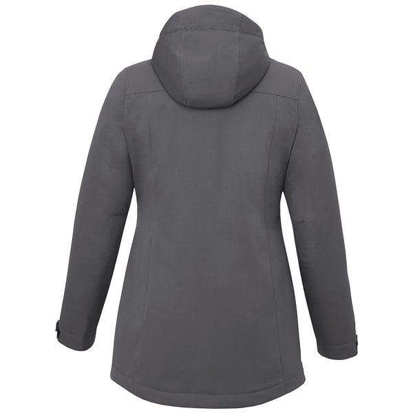 Elevate Women's Steel Grey Lena Eco Water Repellent Insulated Jacket W