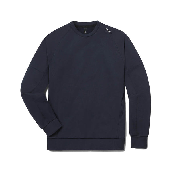 UNRL Unisex Navy Crossover Crewneck