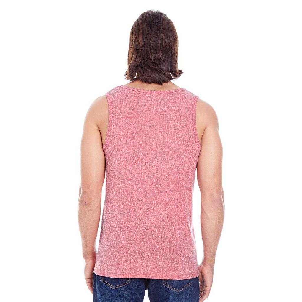 Threadfast Apparel Unisex Red Triblend Tank