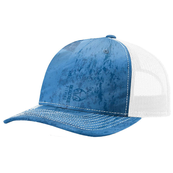 Richardson Realtree Fishing Light Blue/White Printed Five Panel Trucke