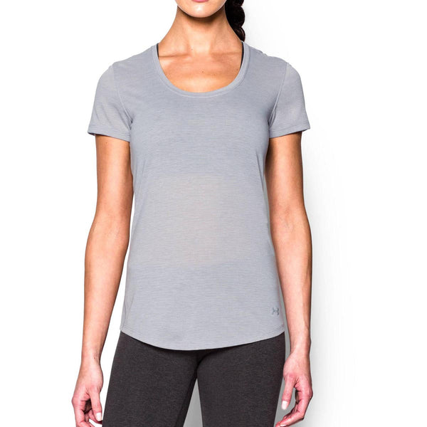 Under Armour Women's True Grey Heather UA Streaker Short Sleeve T-Shir