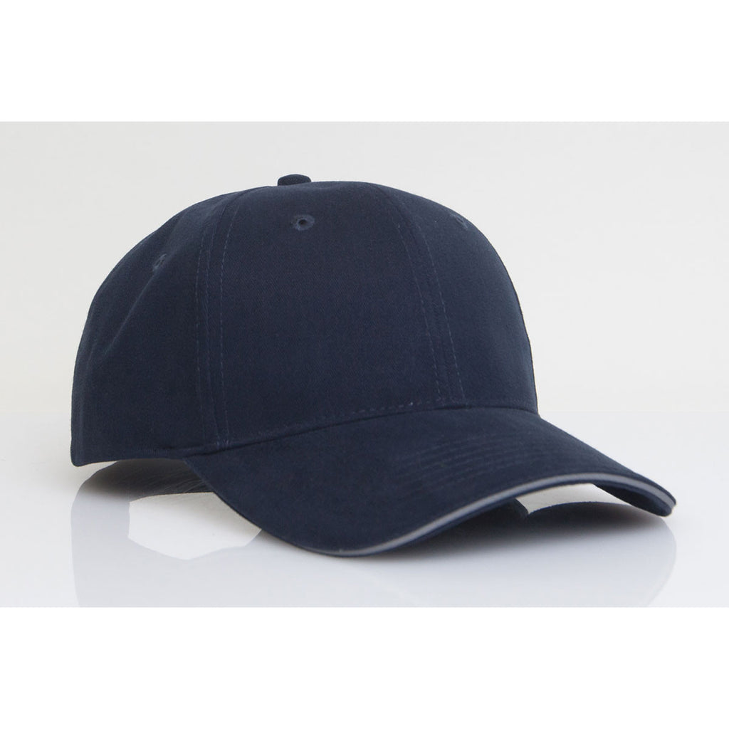 Pacific Headwear Navy Velcro Adjustable High Visibility Cap