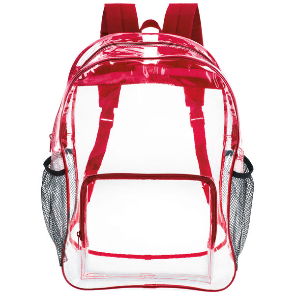BIC Red Clear Backpack