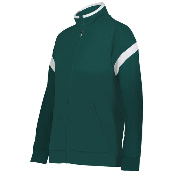 Holloway Women's Dark Green/White Limitless Jacket