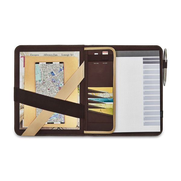 Gemline Brown Cedar Leather Writing Pad