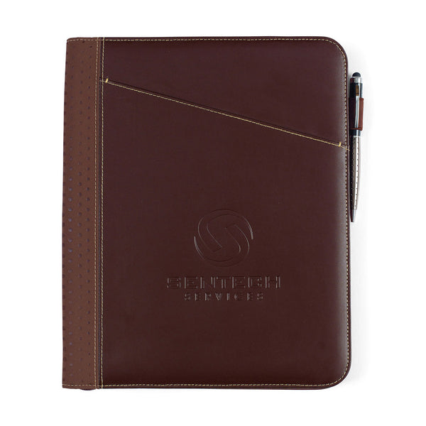 Gemline Brown Cedar Leather Padfolio