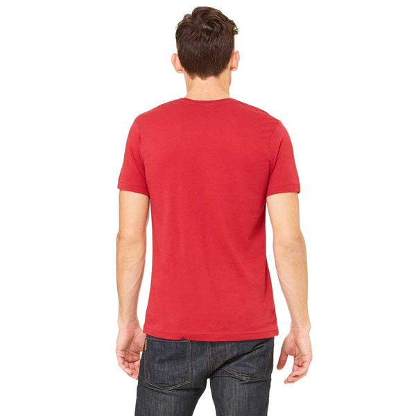 Bella + Canvas Unisex Canvas Red Made in the USA Jersey Short-Sleeve T