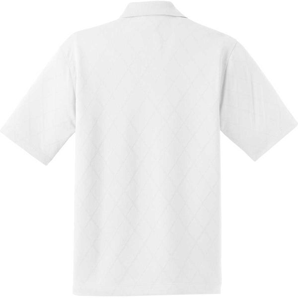 Nike Golf Men's White Dri-FIT S/S Cross-Over Texture Polo
