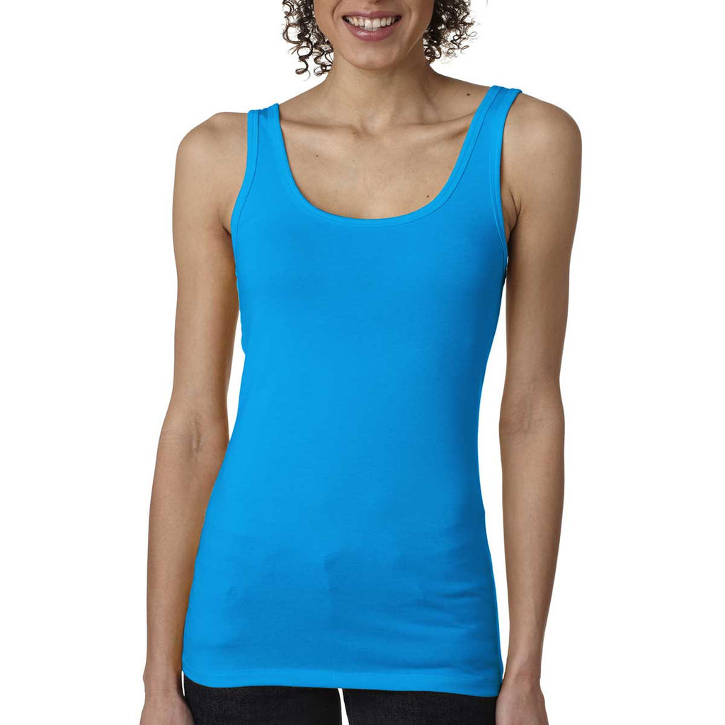 Next Level Women's Turquoise Jersey Tank Top