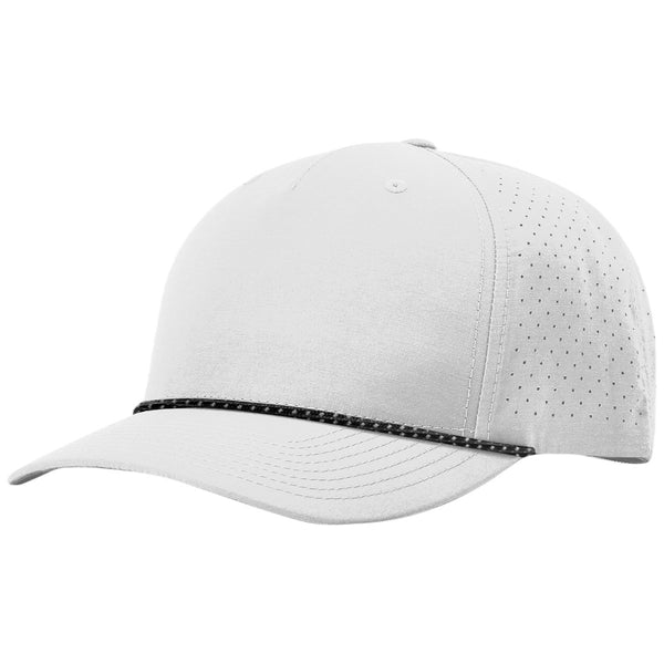 Richardson Silver/Black-Silver Laser Perf Performance Rope Cap