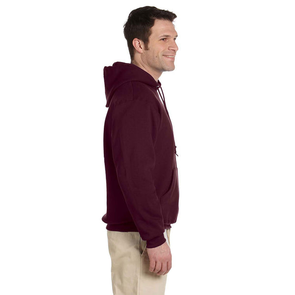 Jerzees Men's Maroon 9.5 Oz. Super Sweats Nu-Blend Fleece Pullover Hoo