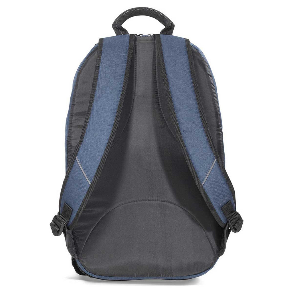 Gemline Navy Blue & Heather Grey McKinley Computer Backpack