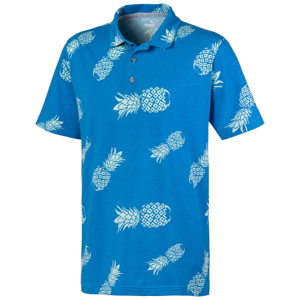 Puma Golf Men's Blue Sweetness Golf Polo