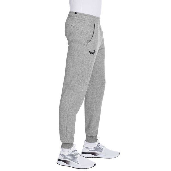 Puma Sport Men's Mid Grey Heather/Black Essential Logo Sweatpant