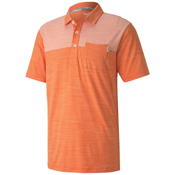 Puma Golf Men's Pureed Pumpkin Cloudspun Pocket Golf Polo