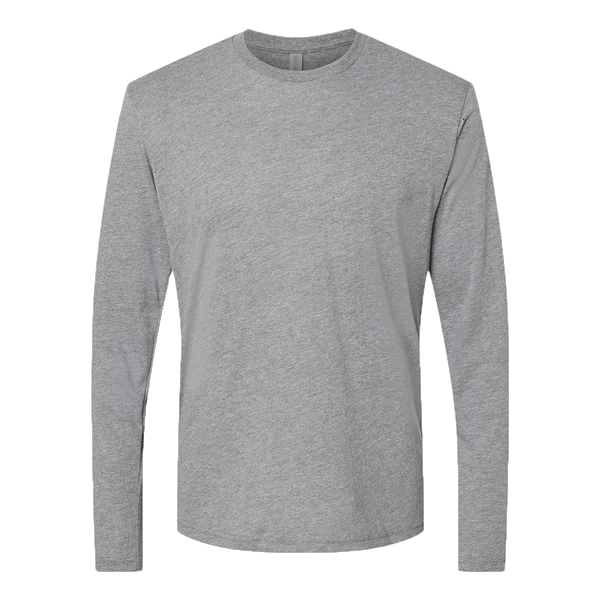 Next Level Men's Premium Heather Triblend Long-Sleeve Crew Tee