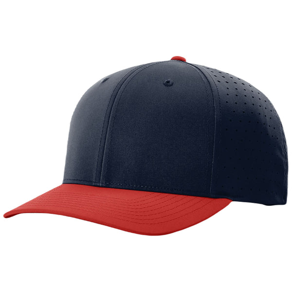 Richardson Navy/Red Combination Laser Perf R-Flex Adjustable Cap