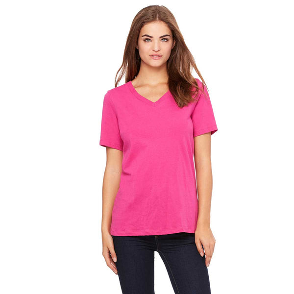 Bella + Canvas Women's Berry Relaxed Jersey Short-Sleeve V-Neck T-Shir