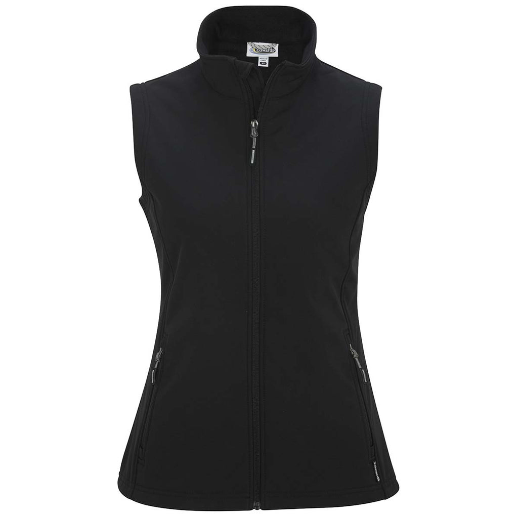Edwards Women's Black Soft Shell Vest