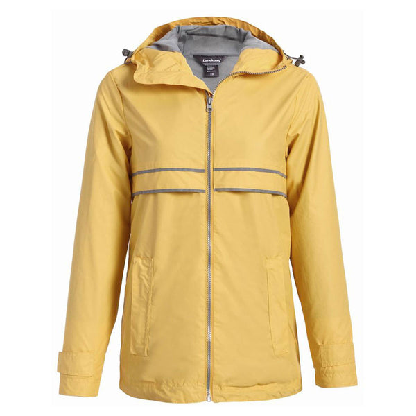 Landway Women's Yellow/Grey Northwest Hooded Rain Slicker