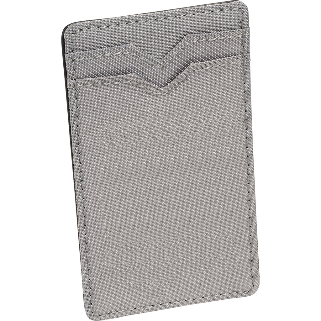 Leed's Silver Dual Pocket RFID Phone Wallet