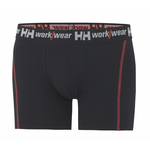 Helly Hansen Men's Black/Racer Blue Chelsea Boxer 2 Pack