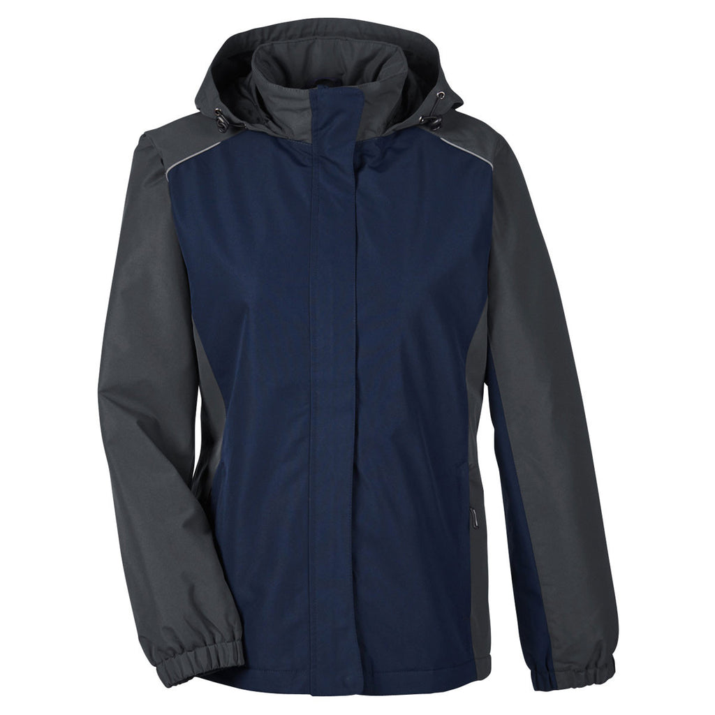 Core 365 Women's Classic Navy/Carbon Inspire Colorblock All-Season Jac