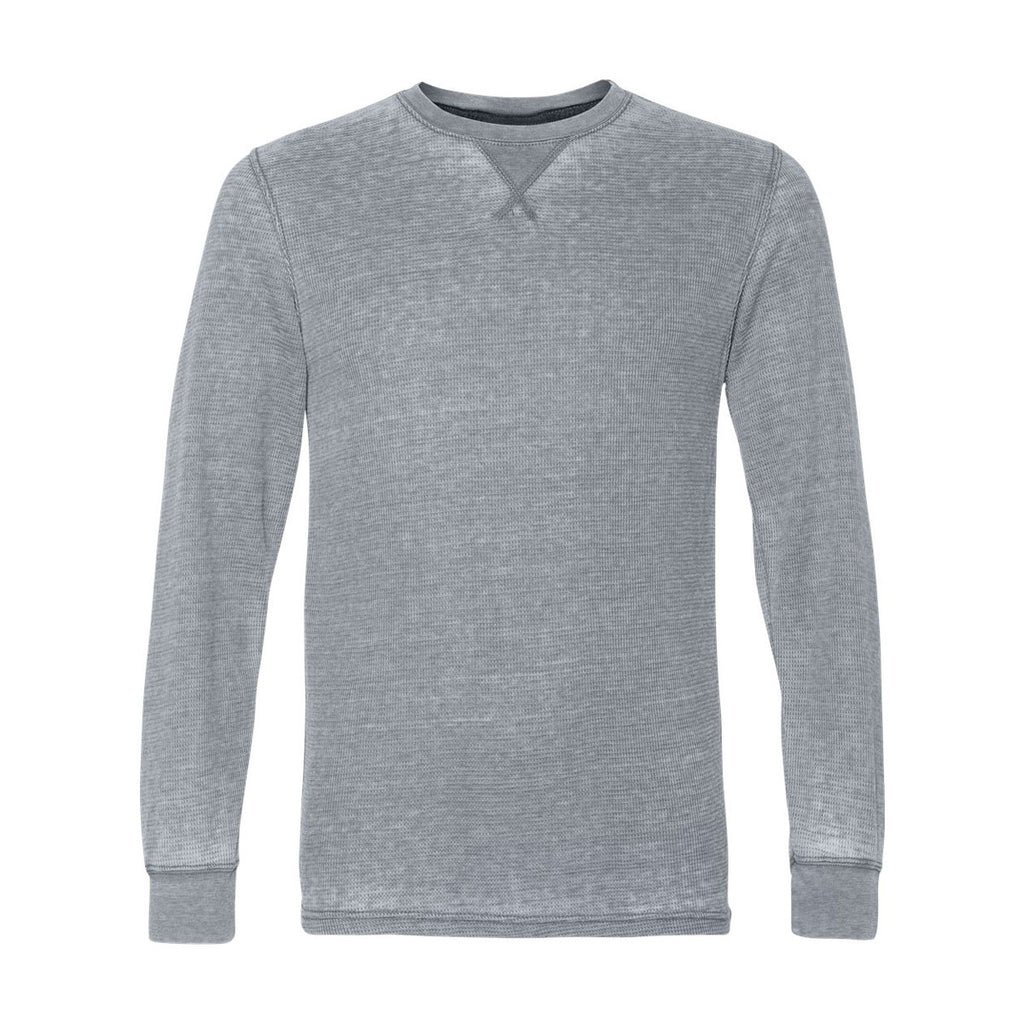 J. America Men's Cement Vintage Zen Thermal Long Sleeve T-Shirt