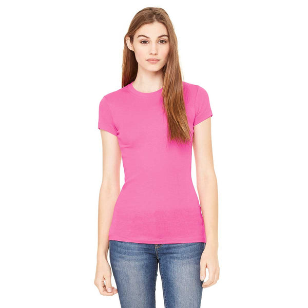 Bella + Canvas Women's Berry Sheer Mini Rib Short-Sleeve T-Shirt