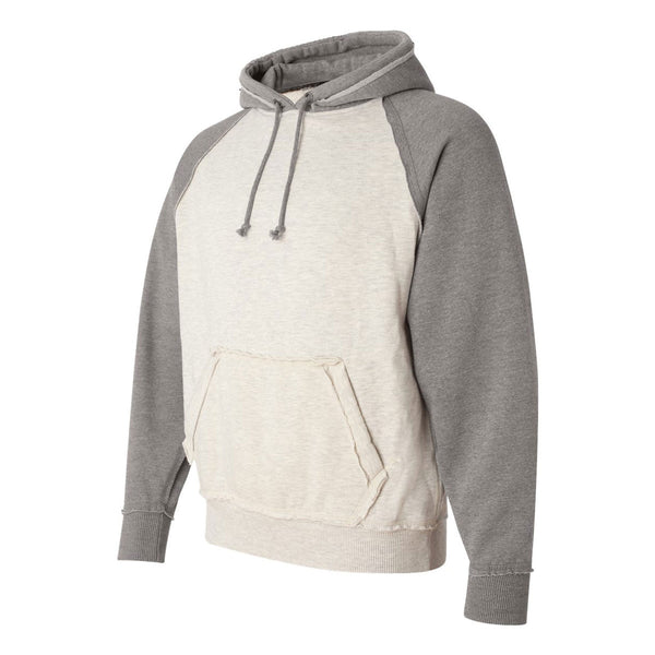 J. America Men's Oatmeal Heather/Smoke Heather Vintage Heather Hooded