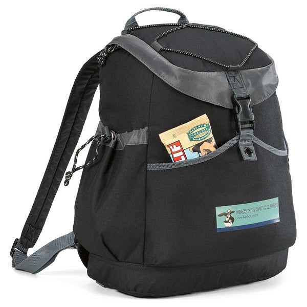 Gemline Black Park Side Backpack Cooler