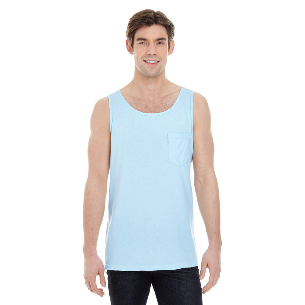 Comfort Colors Men's Chambray 6.1 oz. Pocket Tank