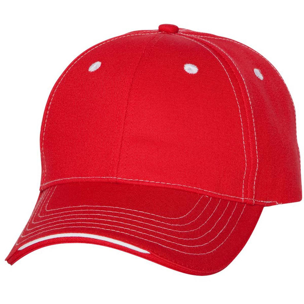 Sportsman Red Tri-Color Cap