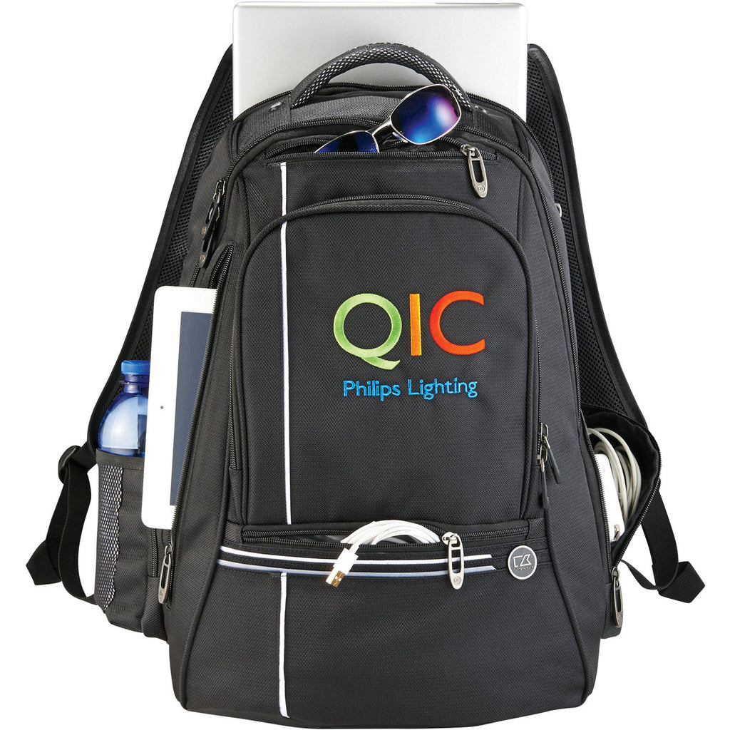 Cutter & Buck Black Tour TSA 17" Computer Backpack