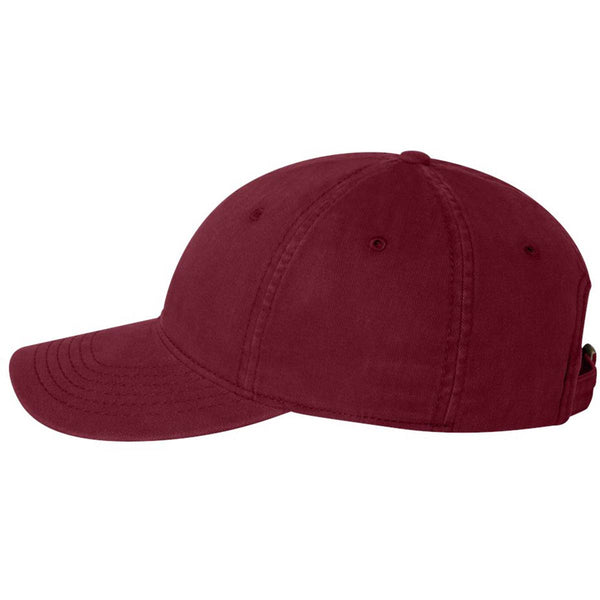 Custom Sportsman Maroon Unstructured Cap | Custom Hats from Merchology