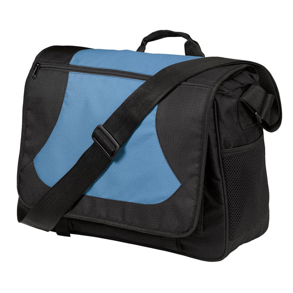 Port Authority Light Blue/Black Midcity Messenger