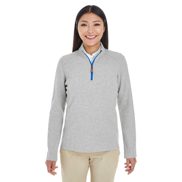 Devon & Jones Women's Grey Heather/Grey Heather/French Blue Drytec 20